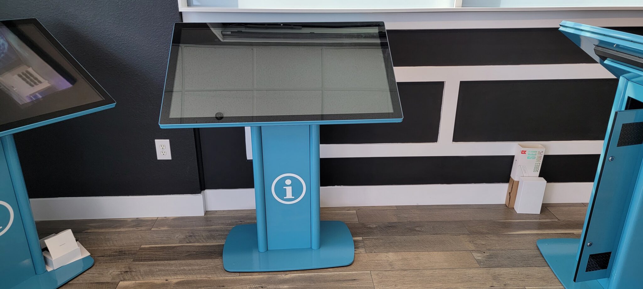 Tilted Touch Table Kiosk - Screen Solutions International - Holographic ...