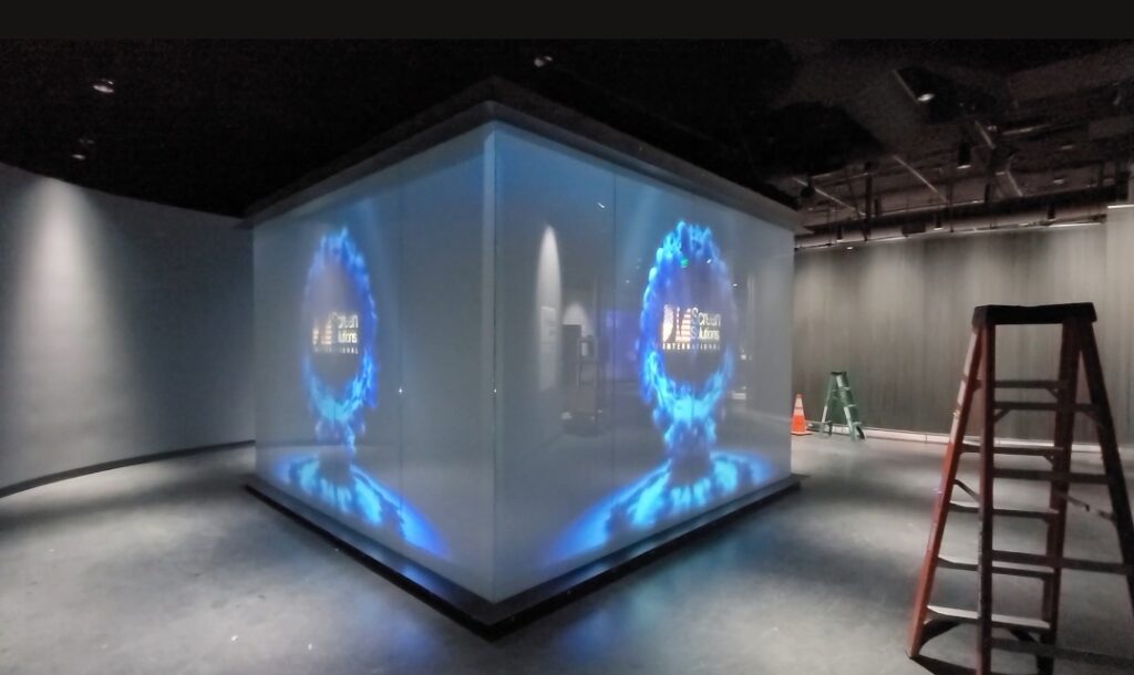 Rear Projection Accent Film - Holographic - LED Spheres Walls Floors - Screen Solutions ...