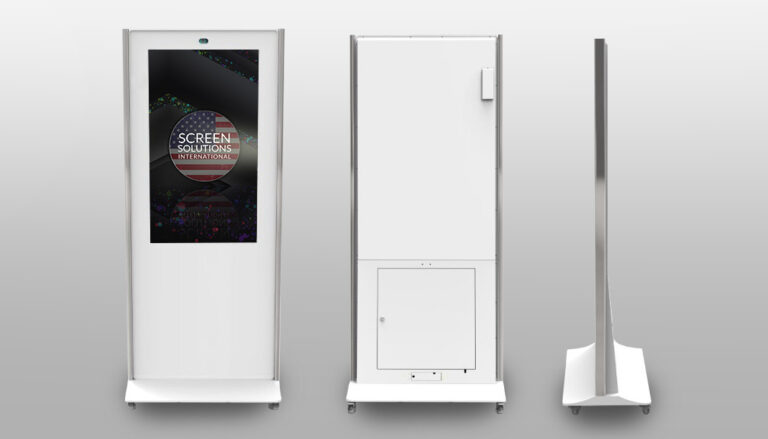 Glass Front Digital Kiosk - Single-Sided - Screen Solutions ...