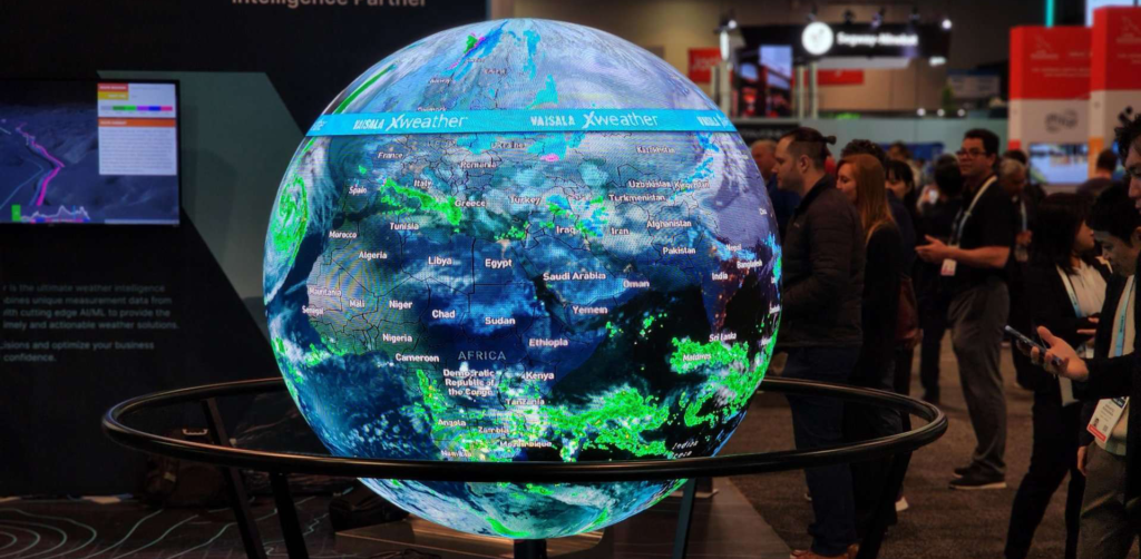 7' Digital Spheres - Screen Solutions International - Holographic - LED Spheres Walls Floors