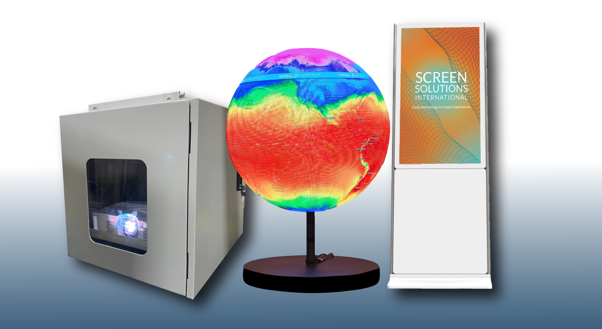 Rental - Screen Solutions International - Holographic - LED Spheres Walls Floors