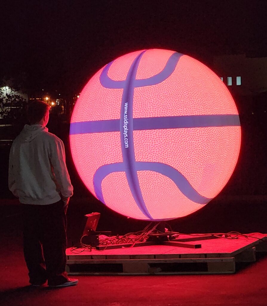 6' Outdoor Digital Spheres - Holographic - LED Spheres Walls Floors - Screen Solutions International