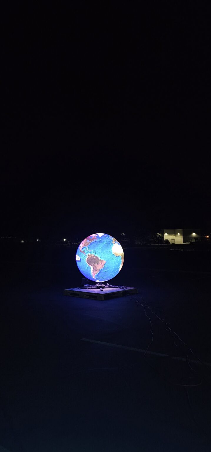 4' Outdoor Digital Spheres - Screen Solutions International - Holographic - LED Spheres Walls Floors