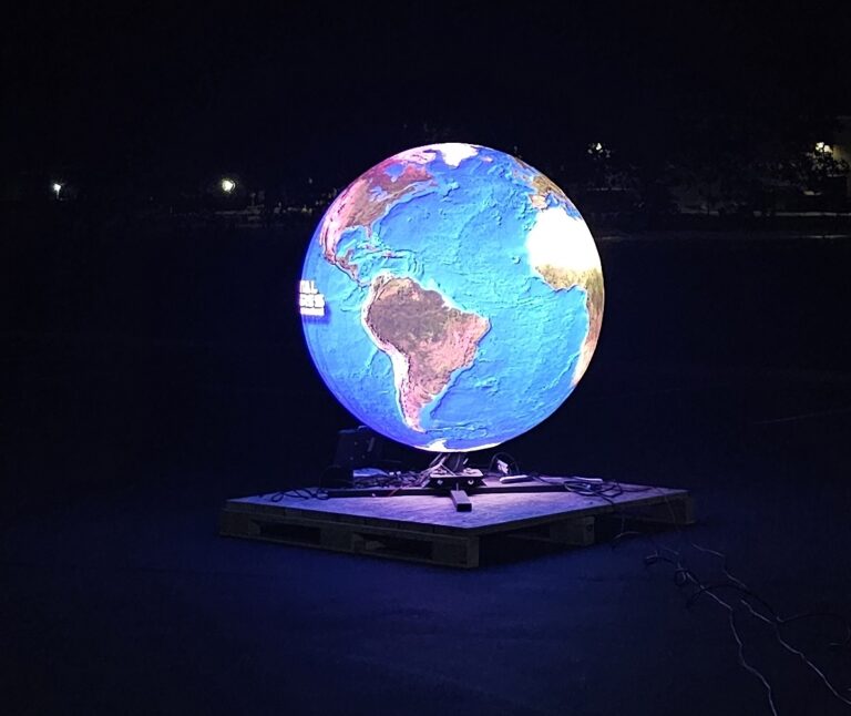 Outdoor Digital Spheres - Screen Solutions International - Holographic - LED Spheres Walls Floors