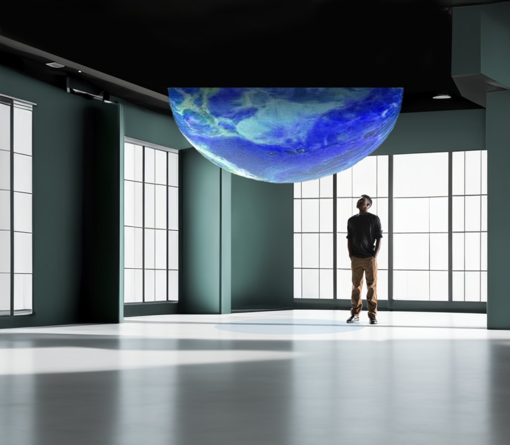 Digital Hemispheres - Screen Solutions International - Holographic - LED Spheres Walls Floors